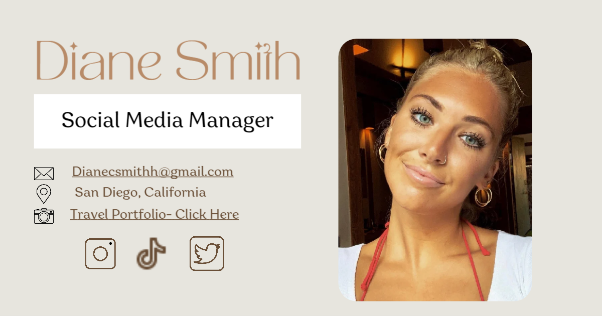 Diane- Social Media Manager